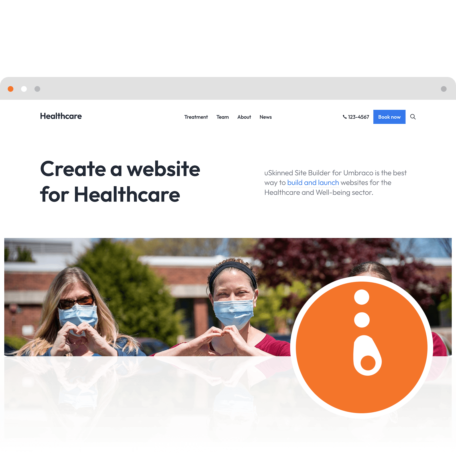 Healthcare starter kit & theme add-on for uSkinned Site Builder | Umbraco Marketplace
