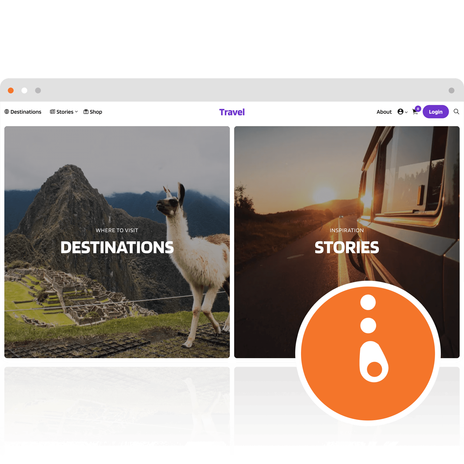 Travel & Tourism starter kit & theme add-on for uSkinned Site Builder ...